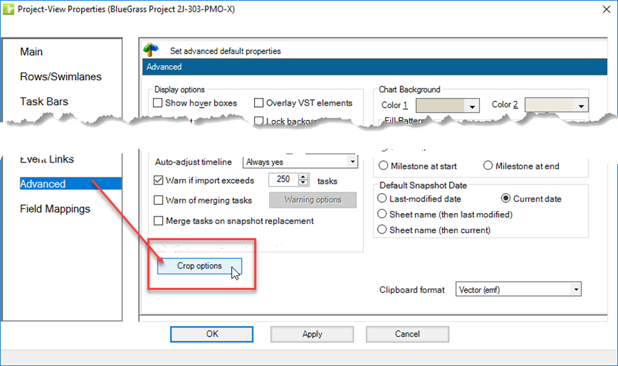 Advanced Tab for OnePager Express for Version 6.0 - OnePager Documentation