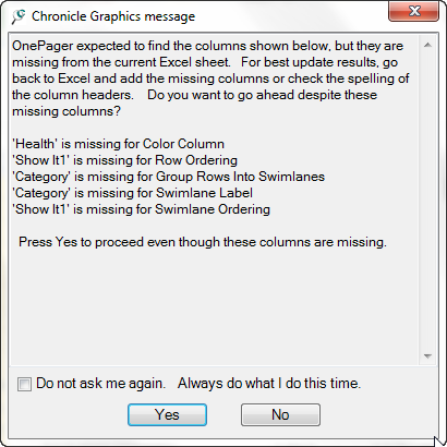 OnePager Express Import of Data from Microsoft Excel - OnePager Documentation