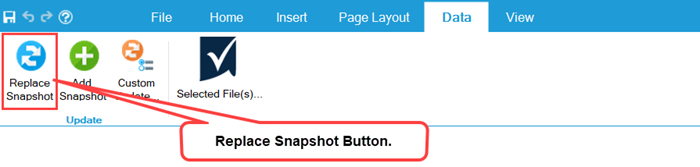 REPLACING a Snapshot via Push Update using a OnePager Chart for Version 7.1 - OnePager Documentation