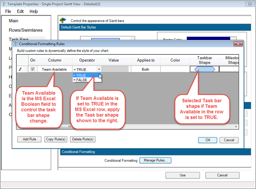 Conditional Formatting With Boolean Fields Onepager Express 8045