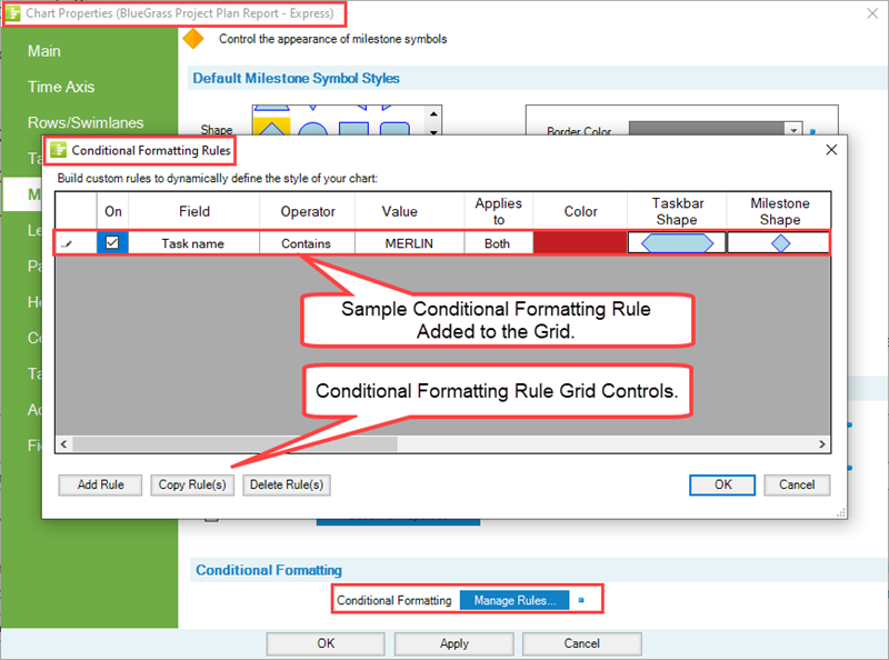 Milestones Tab for Version 7.0 (OnePager Express) - OnePager Documentation