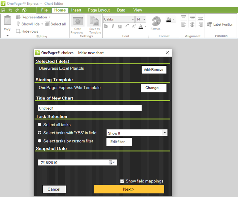 Getting Started with OnePager Express Version 7.0 Desktop - OnePager Documentation
