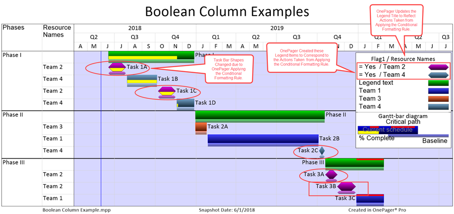 Conditional Formatting With Boolean Fields For Onepager Pro For Version