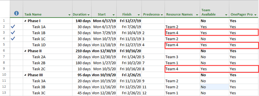 Conditional Formatting With Boolean Fields For Onepager Pro For Version