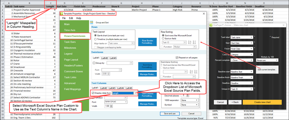 OnePager Express Import of Data from Microsoft Excel for Version 7.2 - OnePager Documentation