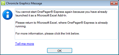 Getting Started with OnePager Express Version 6.1 Add-in - OnePager Documentation
