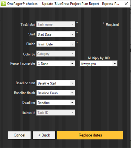 Custom Update (Replacing) of a Snapshot via Pull Operation - OnePager Express for Version 7.0 ...