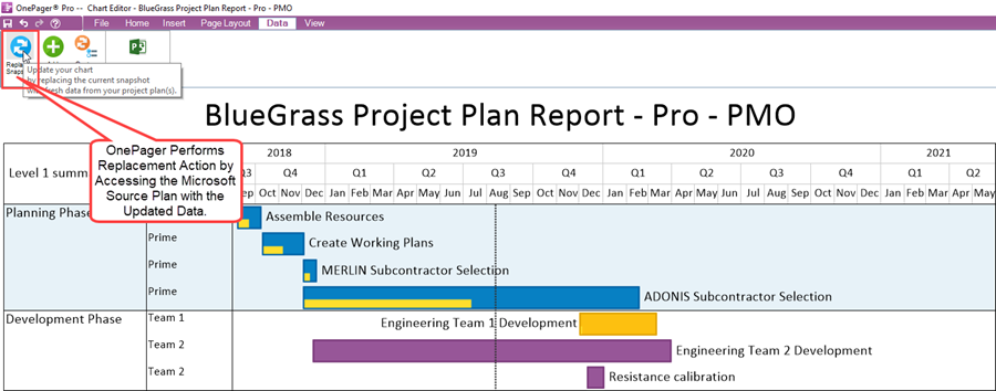 REPLACING a Snapshot via Pull Operation for Version 7.1 - OnePager Documentation