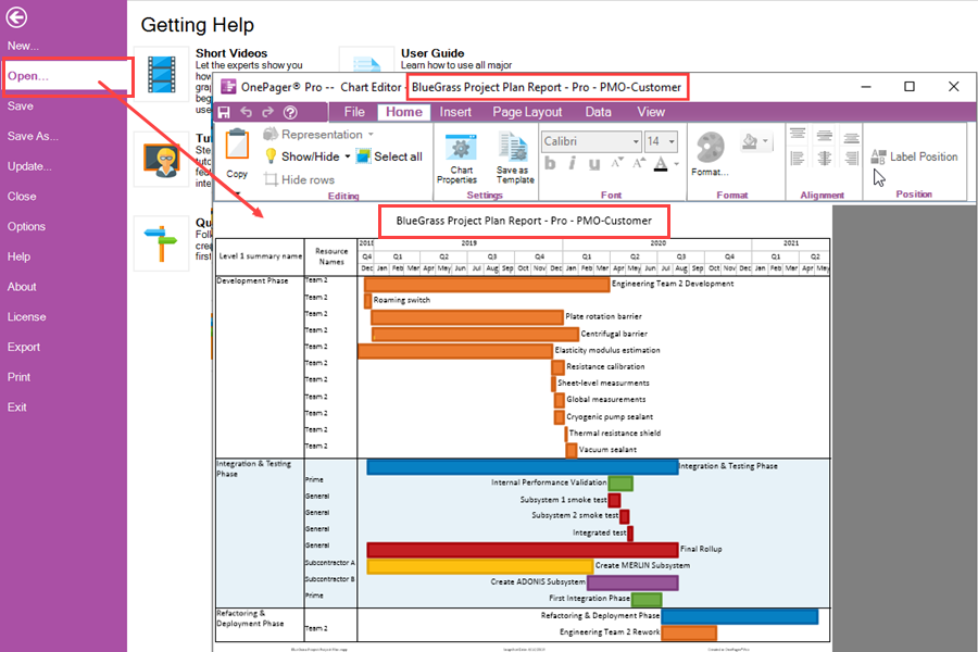 ADDING a Snapshot via Pull Operation - OnePager Pro for Version 7.0 - OnePager Documentation