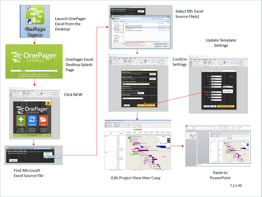 Creating a NEW Project View - OnePager Express Desktop for Version 6.1 - OnePager Documentation