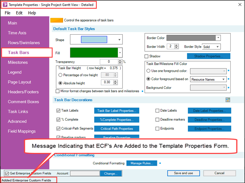 Using Enterprise Custom Fields for Microsoft Project Server/Project Online for Version 7.2 ...