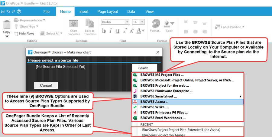 Using Asana with OnePager Version 7.2 - OnePager Documentation