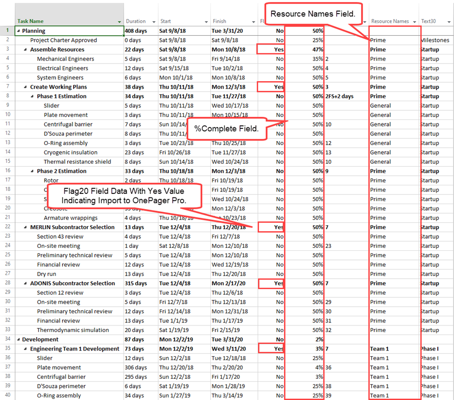 Snapshot-Dependent Text Columns for OnePager Pro for Version 7.0 - OnePager Documentation