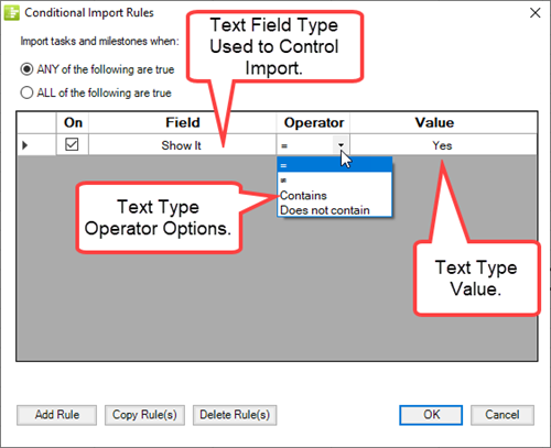 Conditional Import for OnePager Express Desktop for Version 7.0 - OnePager Documentation