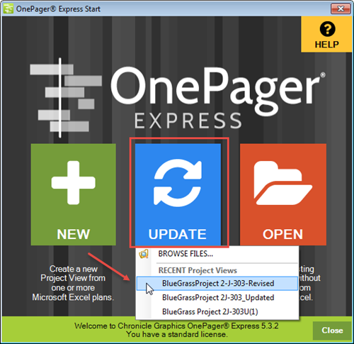REPLACING a Snapshot via Push Update - OnePager Express Add-in for Version 5.3 - OnePager ...