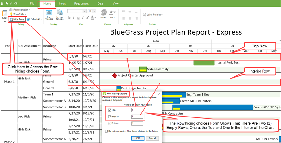 Automatically Hiding Empty Rows for OnePager Express for Version 7.0 - OnePager Documentation