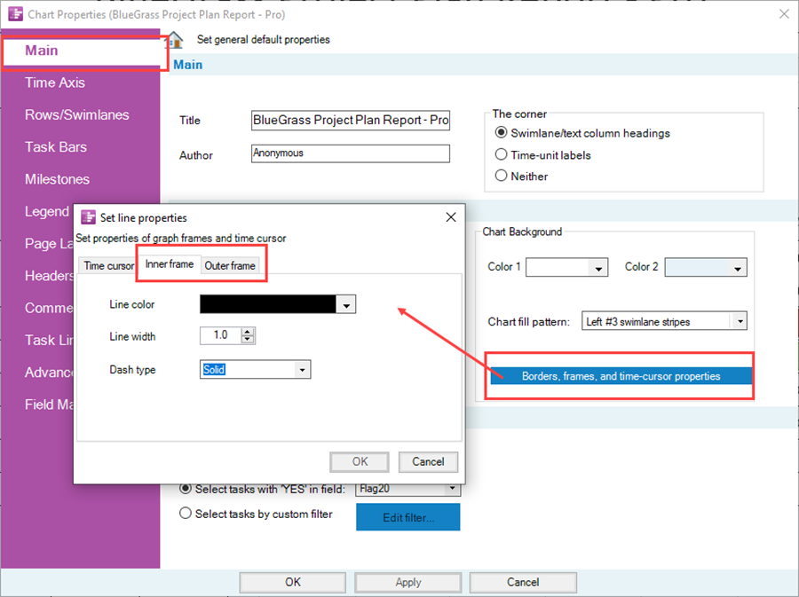 Using Rows and Swimlanes for OnePager Version 7.0 - OnePager Documentation