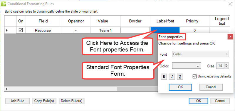 Adding Conditional Formatting Rules For Onepager Express For Version 70 Onepager Documentation