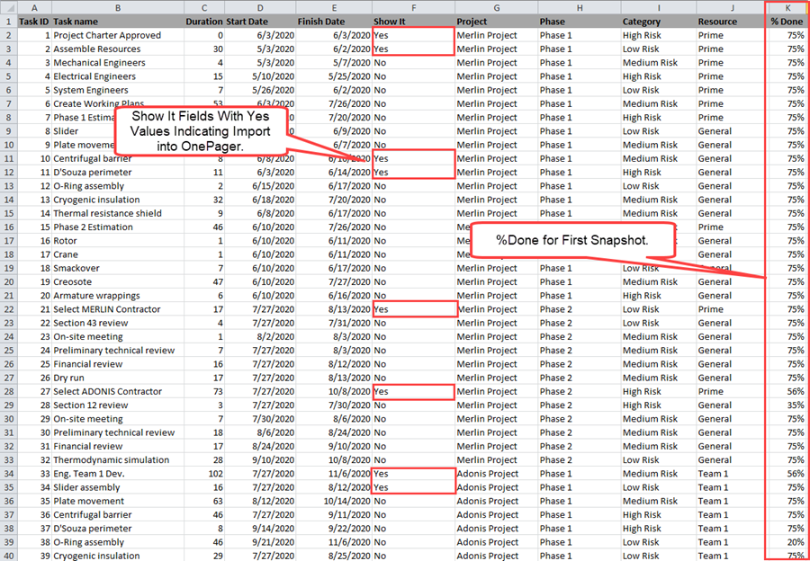 Snapshot-Dependent Text Columns for OnePager Express for Version 7.0 - OnePager Documentation
