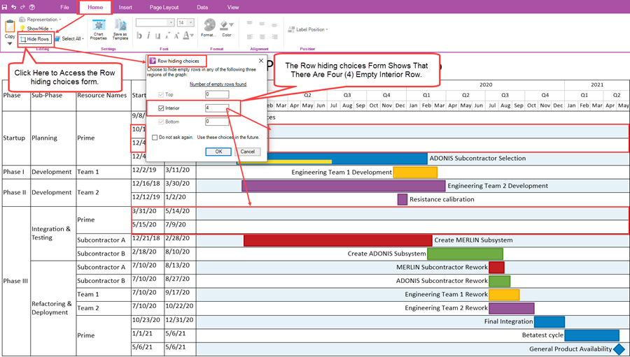 Automatically Hiding Empty Rows for OnePager Pro for Version 7.0 - OnePager Documentation