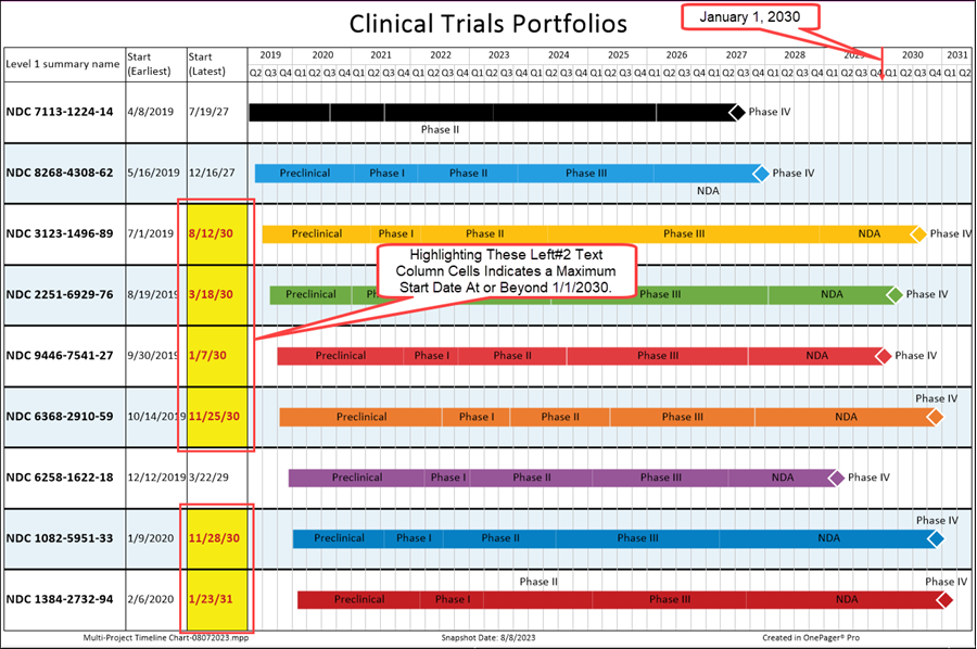 Using Functions with Text Columns, Rows, and Swimlanes for OnePager for Version 7.2 - OnePager ...