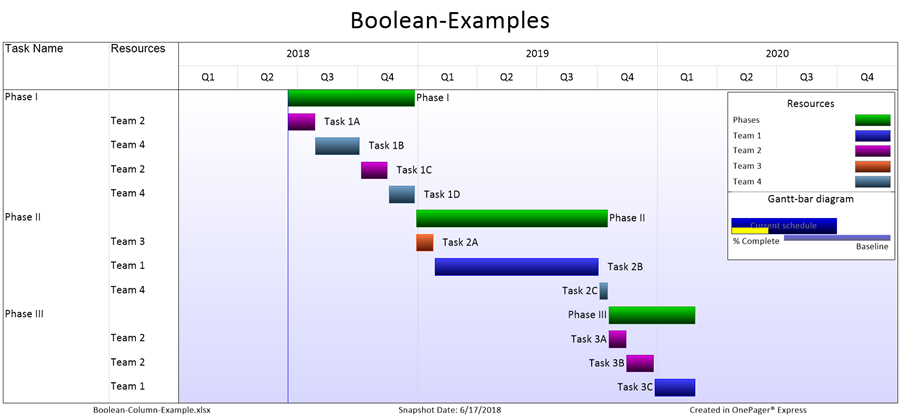 Conditional Formatting With Boolean Fields For Onepager Express For
