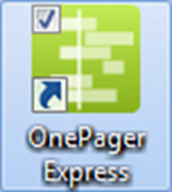 Getting Started with OnePager Express Version 6.0 Desktop - OnePager Documentation