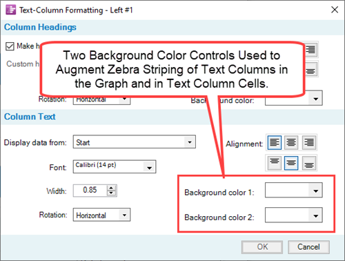 Creating and Formatting Text Columns for Version 7.1 - OnePager Documentation